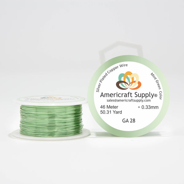 Mint Green Color GA 28 Brand AMERICRAFT SUPPLY – AAA Craft Wire