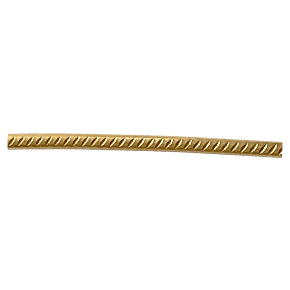Gold-colored Textured wire, Transverse Model.